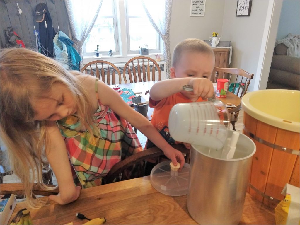 Making Ice Cream with Kids - We Six Gricks