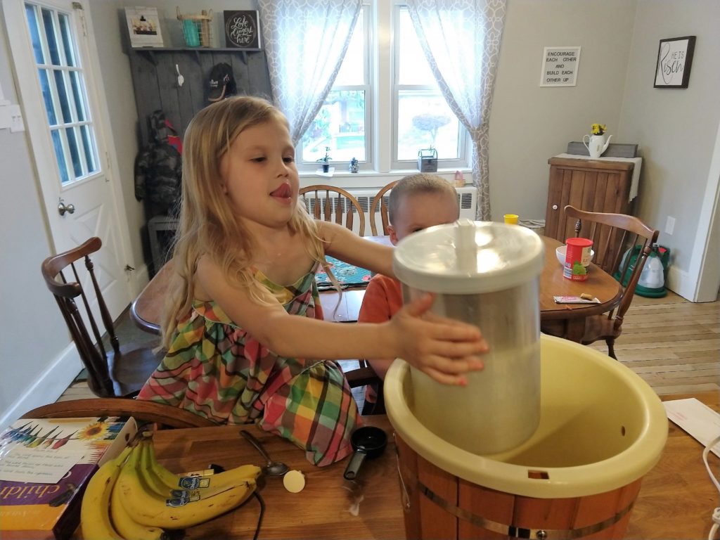 Making Ice Cream with Kids - We Six Gricks